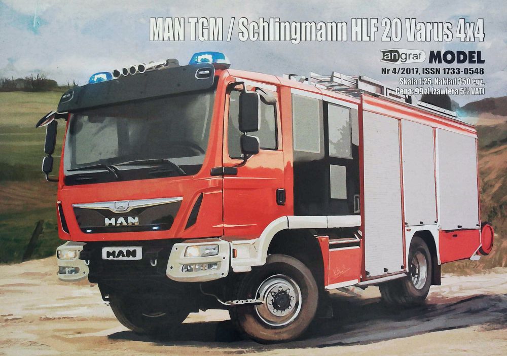 Feuerwehrfahrzeug MAN TGM / Schlingmann HLF 20 Varus 4x4 - fentens Kartonmodellbau