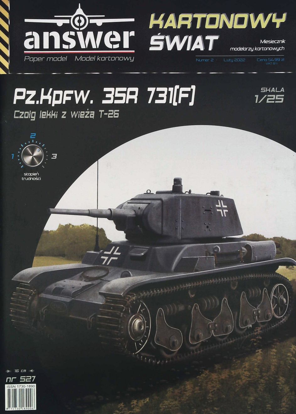 Deutscher leichter Panzer Pz. Kpfw. 35R 731(F) - fentens Kartonmodellbau