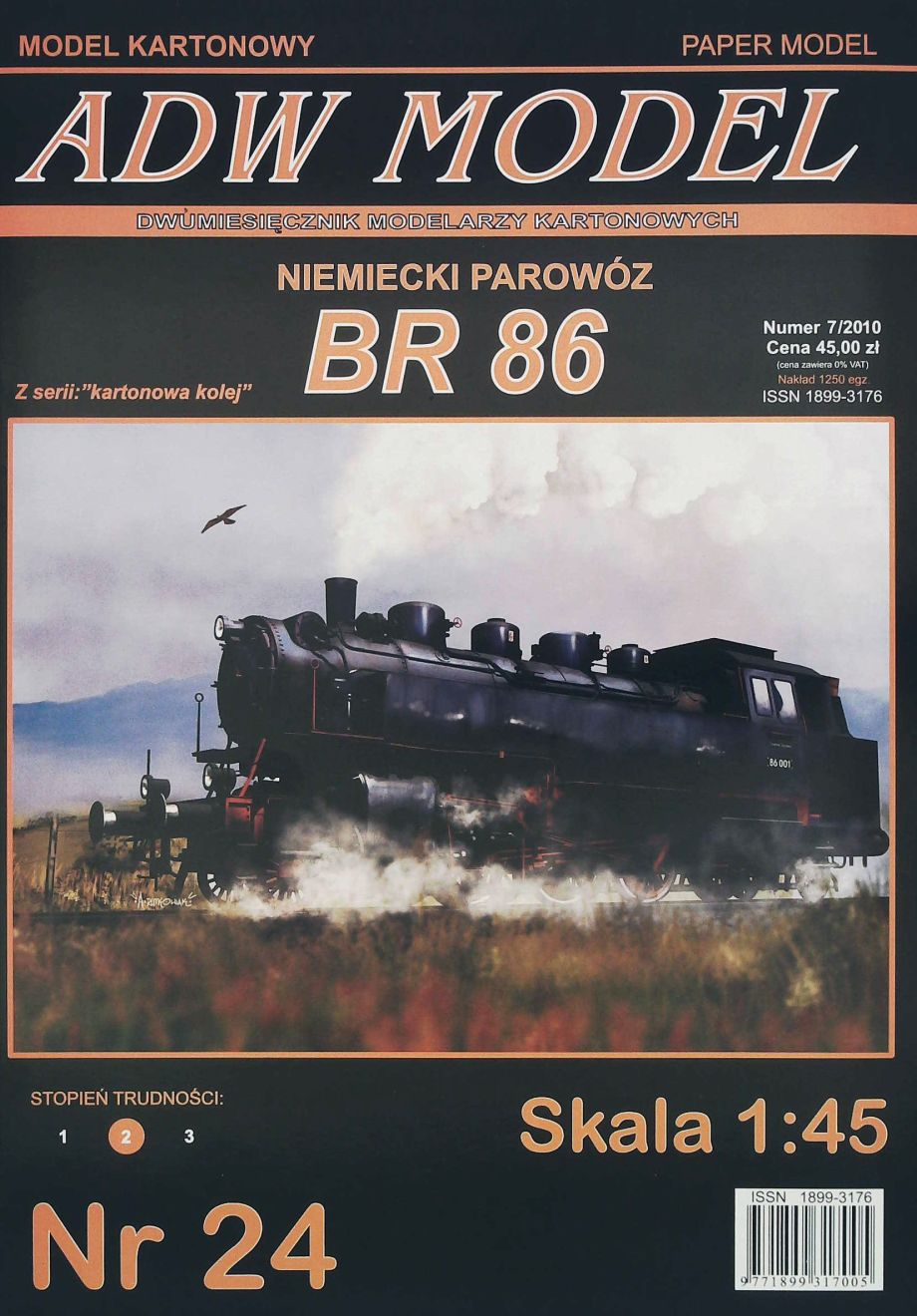 Deutsche Dampflokomotive BR 86 - fentens Kartonmodellbau