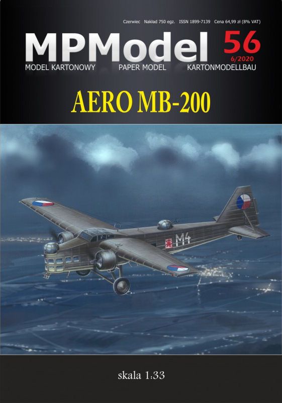 Aero MB-200 - fentens Kartonmodellbau