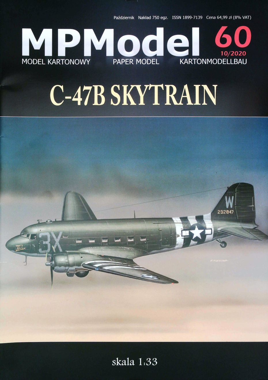 Douglas C-47B Skytrain - fentens Kartonmodellbau