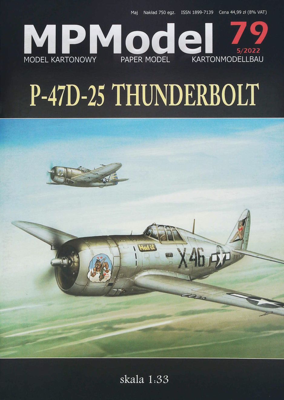 Republic P-47D-25 Thunderbolt - fentens Kartonmodellbau