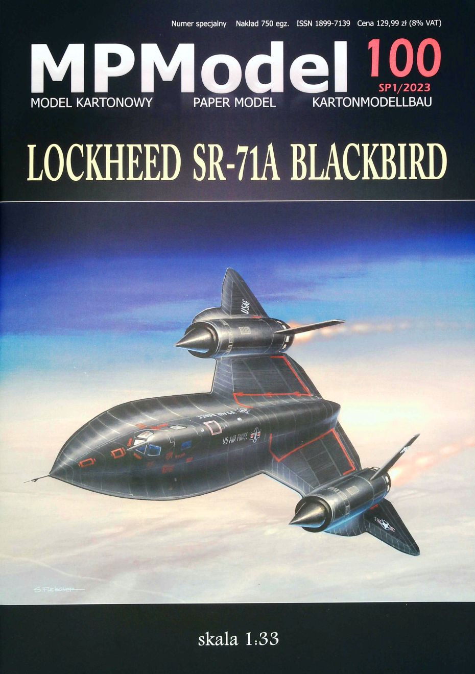 Lockheed SR-71 Blackbird - fentens Kartonmodellbau