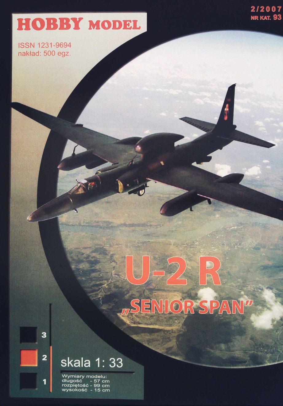 Lockheed U-2 R Senior Span - fentens Kartonmodellbau